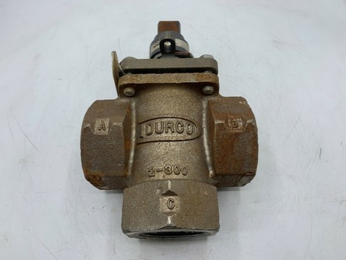 Durco 3-Way Threaded Tee Flow Control Valve 2” – 300 Rated, MG342, CF3M ...