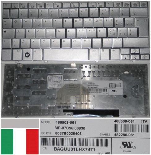 Keyboard qwerty Italian HP Mini 2133 2140 MP-07C96I06930 468509-061 ...