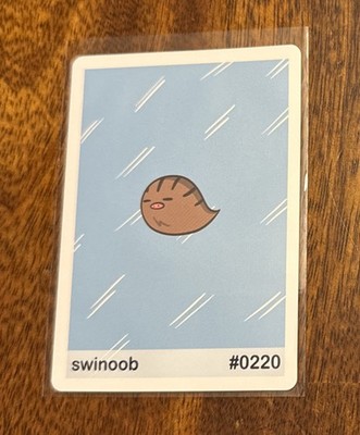 Swinoob (Swinub) card #0220- Gen 2 Pookiemoot Fan Art - Pokemon | eBay