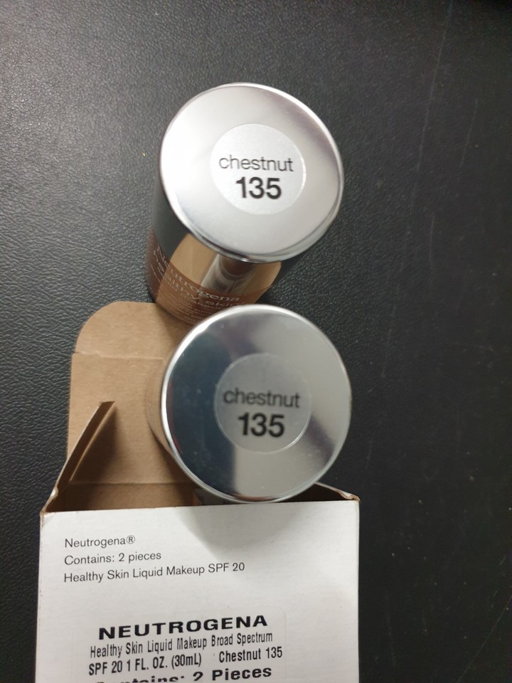 Neutrogena Healthy Skin Liquid Foundation Chestnut 135 SPF 20 1Oz (2 ...