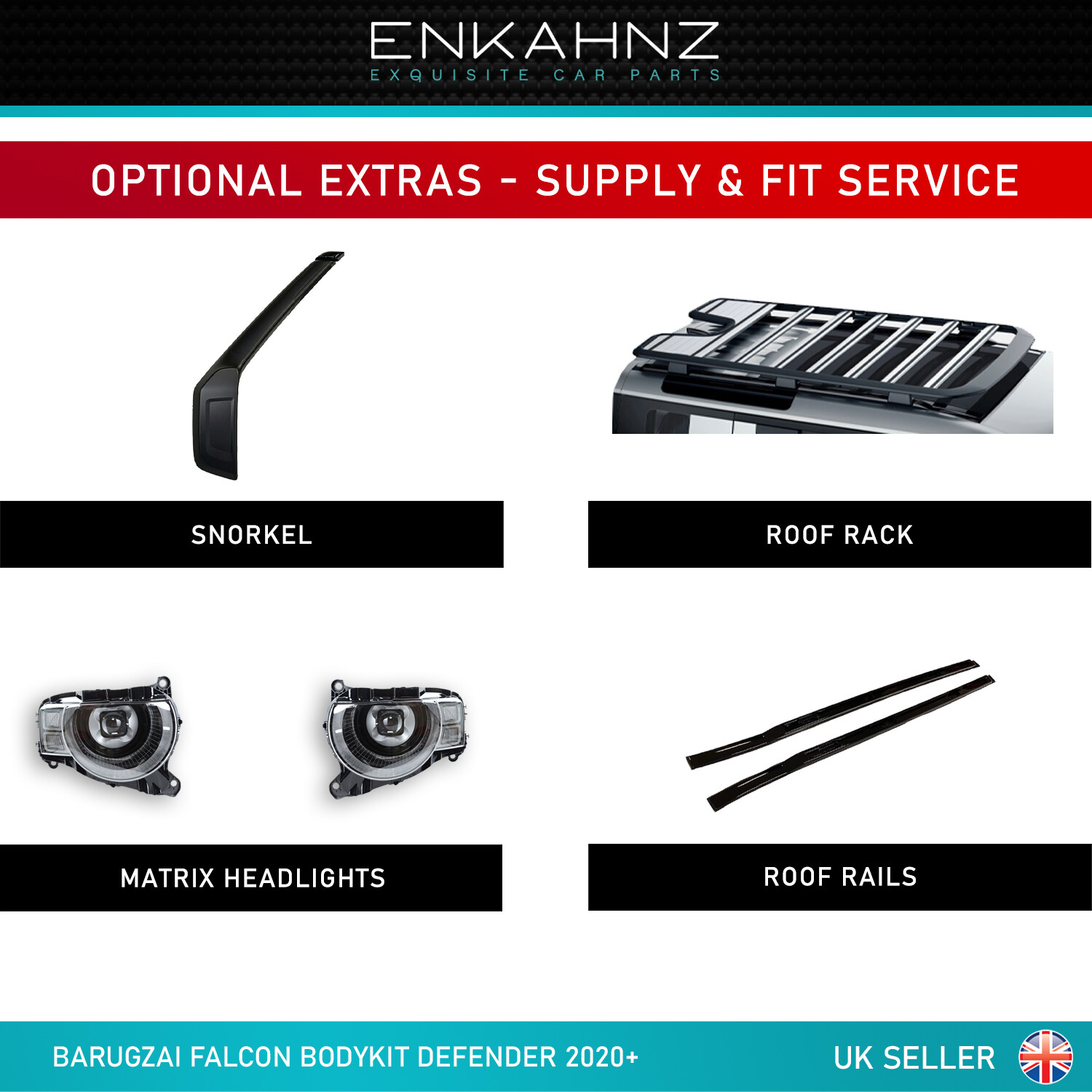 BARUGZAI BODYKIT FOR LAND ROVER DEFENDER 110 L663 KIT (2020+) | eBay