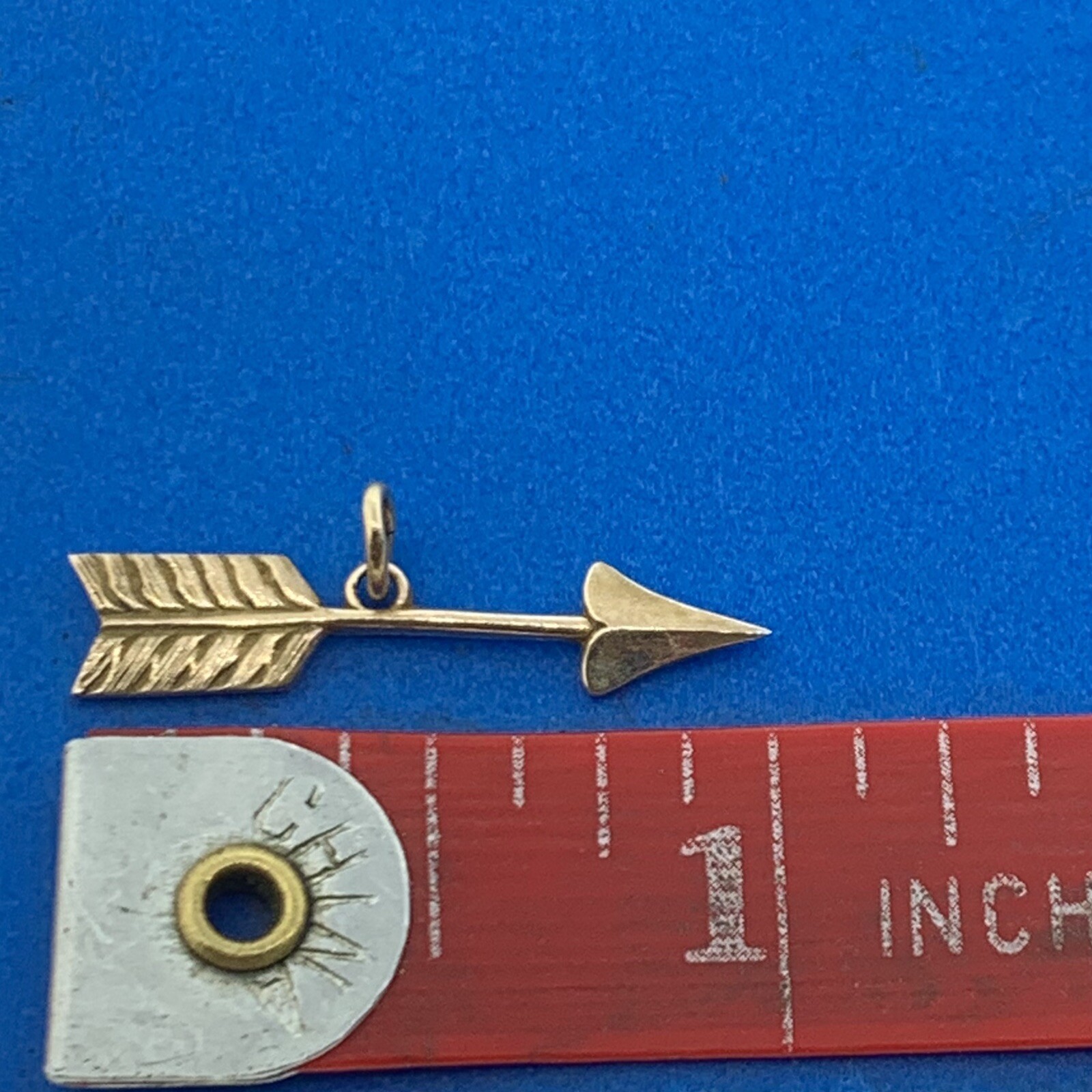 Designer LGB 10K Yellow Gold Arrow Charm Pendant | eBay