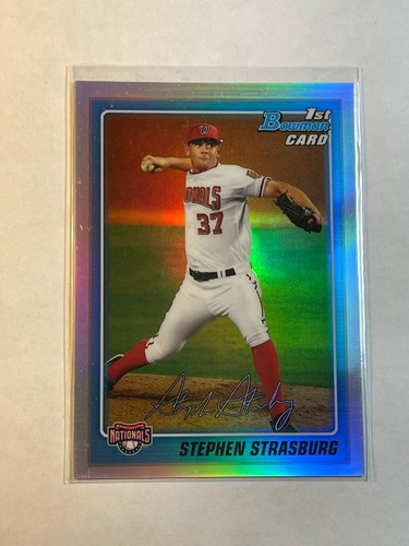 Stephen Strasburg 2013 Bowman Chrome Reprint Rookie Refractor BP1 ...