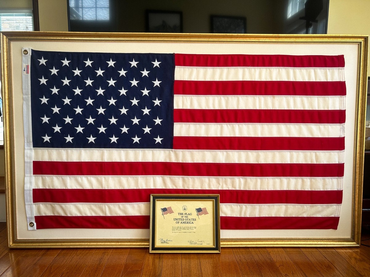 Us Capitol Flag Certificate Wedding American Flag Flown Over The