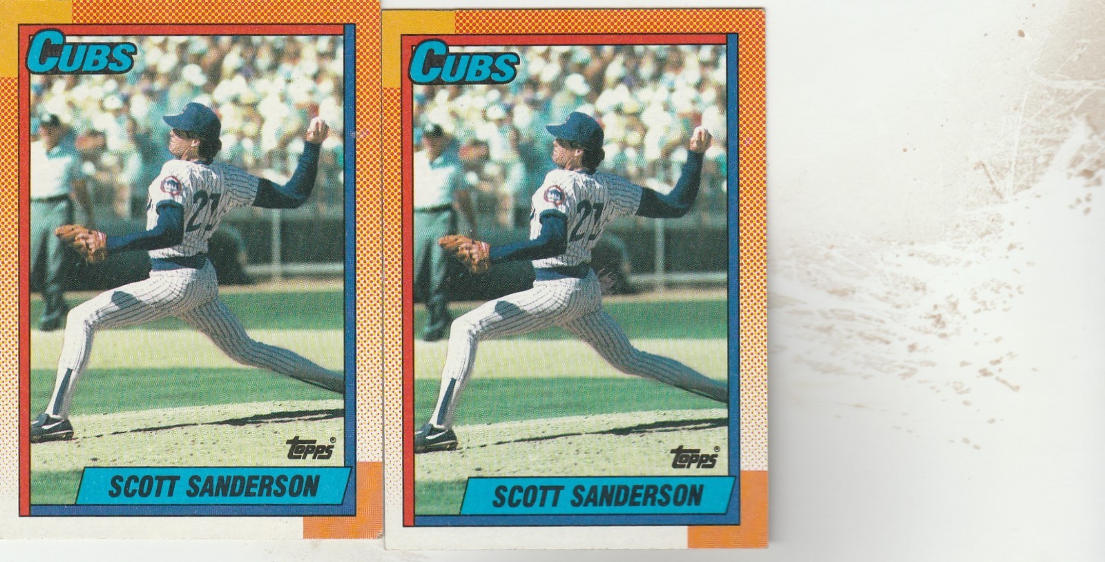 FREE SHIPPING-MINT-1990 Topps #67 Scott Sanderson Cubs -2 CARDS | eBay