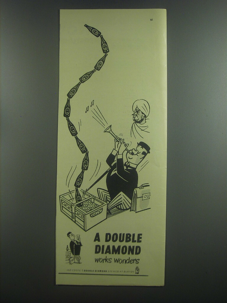 1953 Double Diamond Beer Ad - A Double Diamond works wonders | eBay