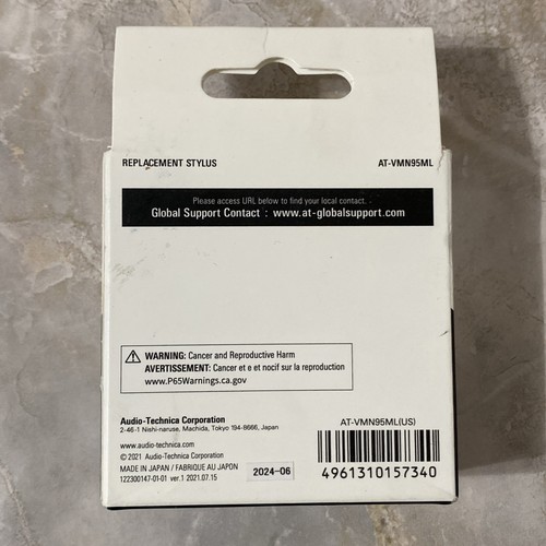 Brand New Audio-Technica AT-VMN95ML Red Replacement Micro Linear Stylus ...