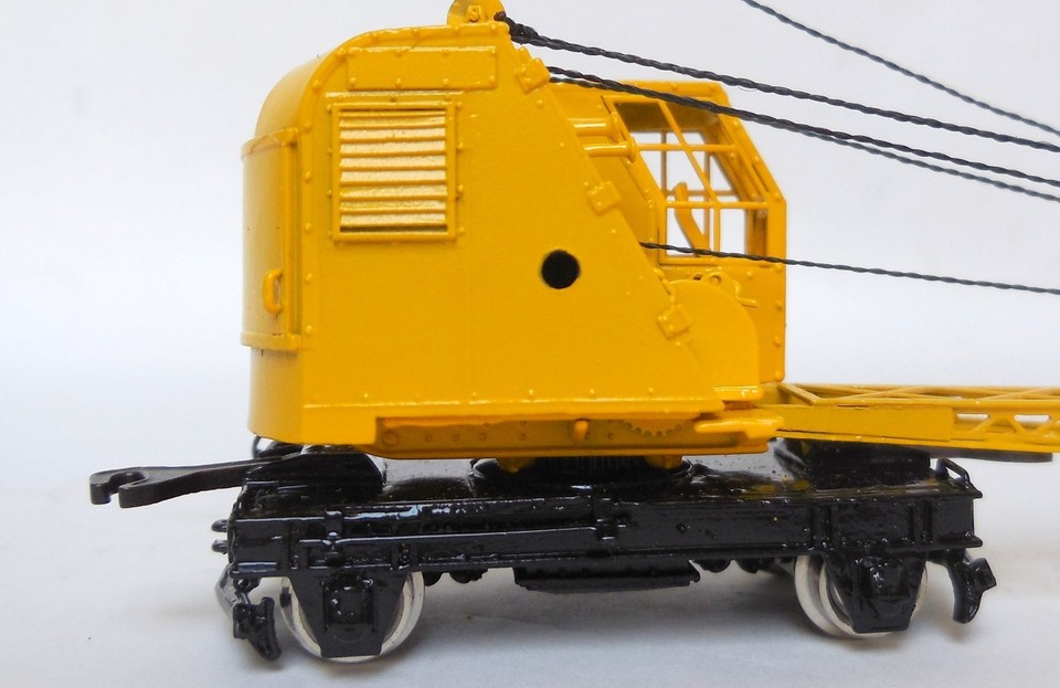 HO Overland Models OMI #3148 Burro Crane Model 30, Painted Yellow | eBay