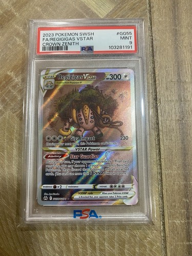 2023 POKEMON SWORD & SHIELD CROWN ZENITH #GG55 FULL ART/REGIGIGAS VSTAR ...