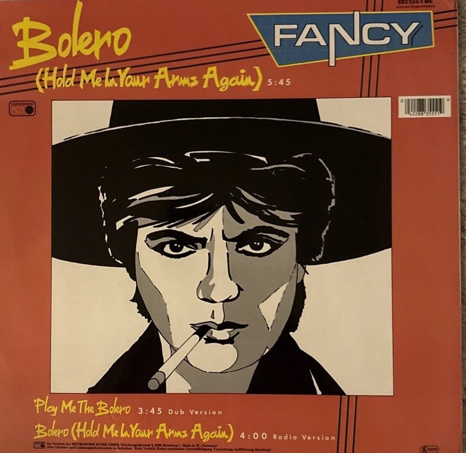 Fancy - Bolero (Hold Me In Your Arms Again) Maxi- First Ed . Ltd Import ...