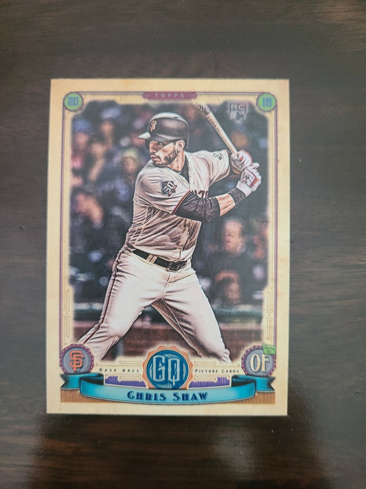 2019 Topps Gypsy Queen Chris Shaw RC #248 San Francisco Giants Rookie ...