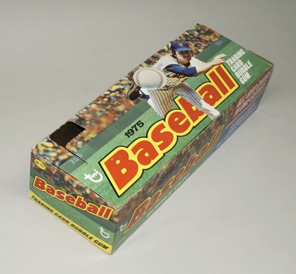 ORIGINAL 1975 TOPPS BASEBALL CARDS EMPTY WAX PACK STORE DISPLAY BOX | eBay