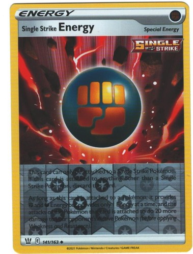 Single Strike Energy 141/163 Battle Styles Reverse Holo Uncommon ...