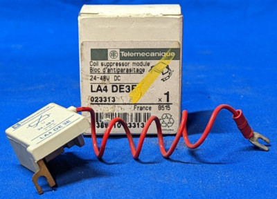 TELEMECANIQUE COIL SUPPRESSOR MODULE 24-48V DC LA4 DE3E | eBay