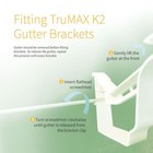 K2 Conservatory Gutter Bracket C8043 Replacement Ogee Clip UPVC White ...