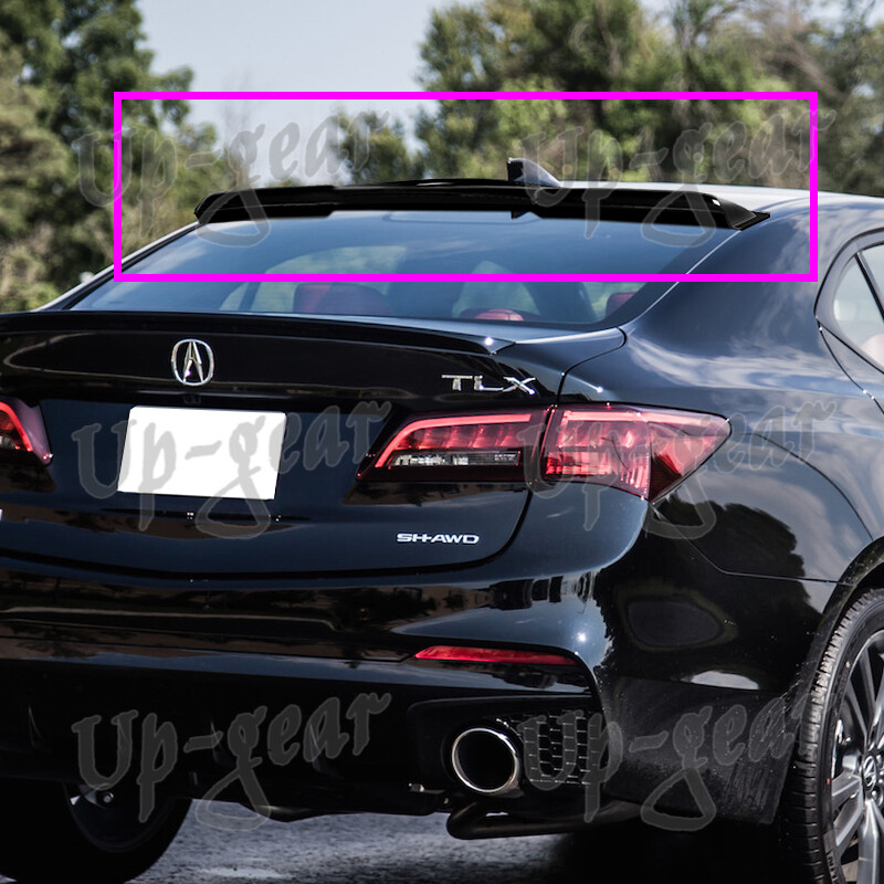 For 2015 - 2020 Acura TLX Black ABS Plastic JDM Rear Window Roof Visor ...