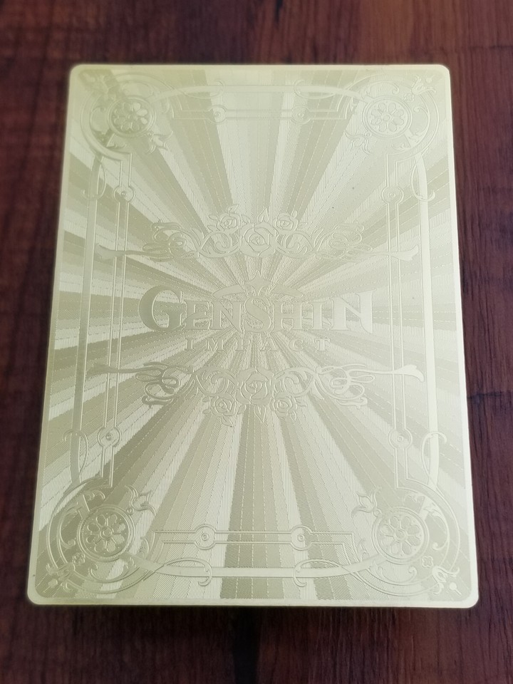 Furina - Genshin Impact - Goddess Story Gold Metal GP Card | eBay