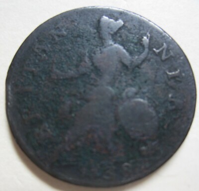 1738 Great Britain UK Half Penny Coin. BETTER GRADE 50 cents 50c (W145 ...