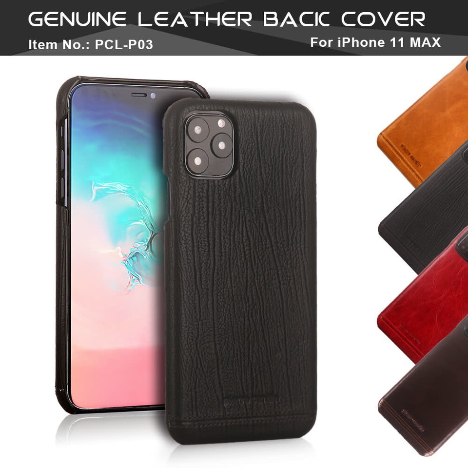 Pierre Cardin Genuine Leather Back Case Cover for iPhone 11 Pro Max ...