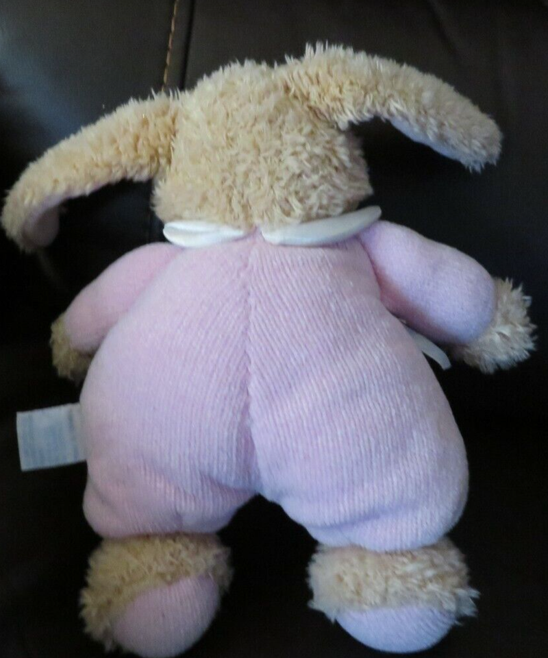 12" CARTER'S CLASSICS PINK EASTER BUNNY RABBIT RATTLE STUFFED ANIMAL ...