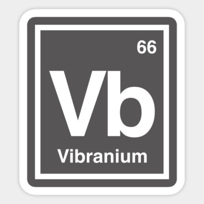 Marvel Vibranium Element Metal Wakanda Vinyl Decal Black Panther Laptop ...