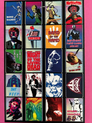 Spiral Rewind Horror Movie Prism Sticker x20 COMPLETE SET Mars Attacks ...