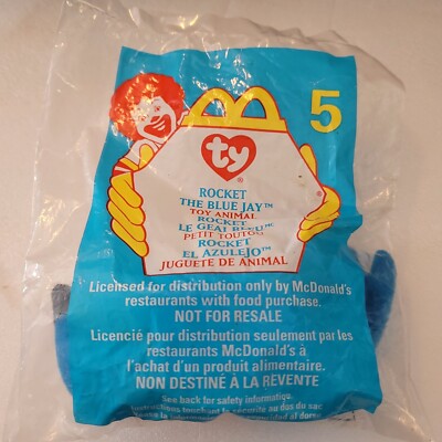 Beanie Babies Rocket the Blue Jay and Neon Seahorse bundle | eBay