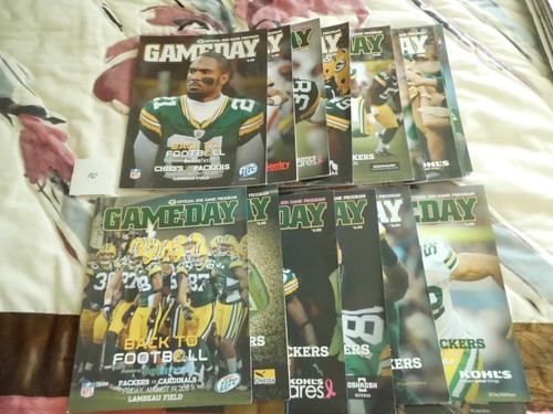 GREEN BAY PACKERS GAME DAY PROGRAMS~LOT OF 18 PROGRAMS #10 | eBay