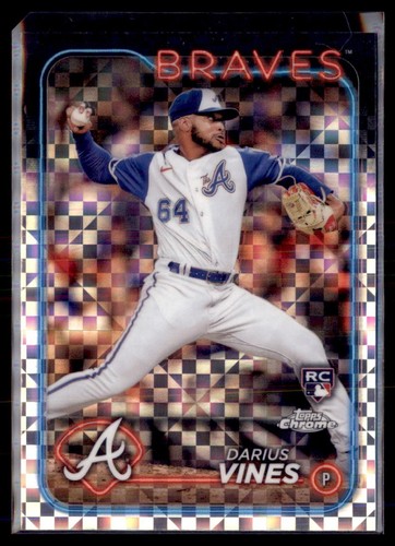 2024 Topps Chrome X-Fractor Darius Vines Atlanta Braves RC 197 | eBay