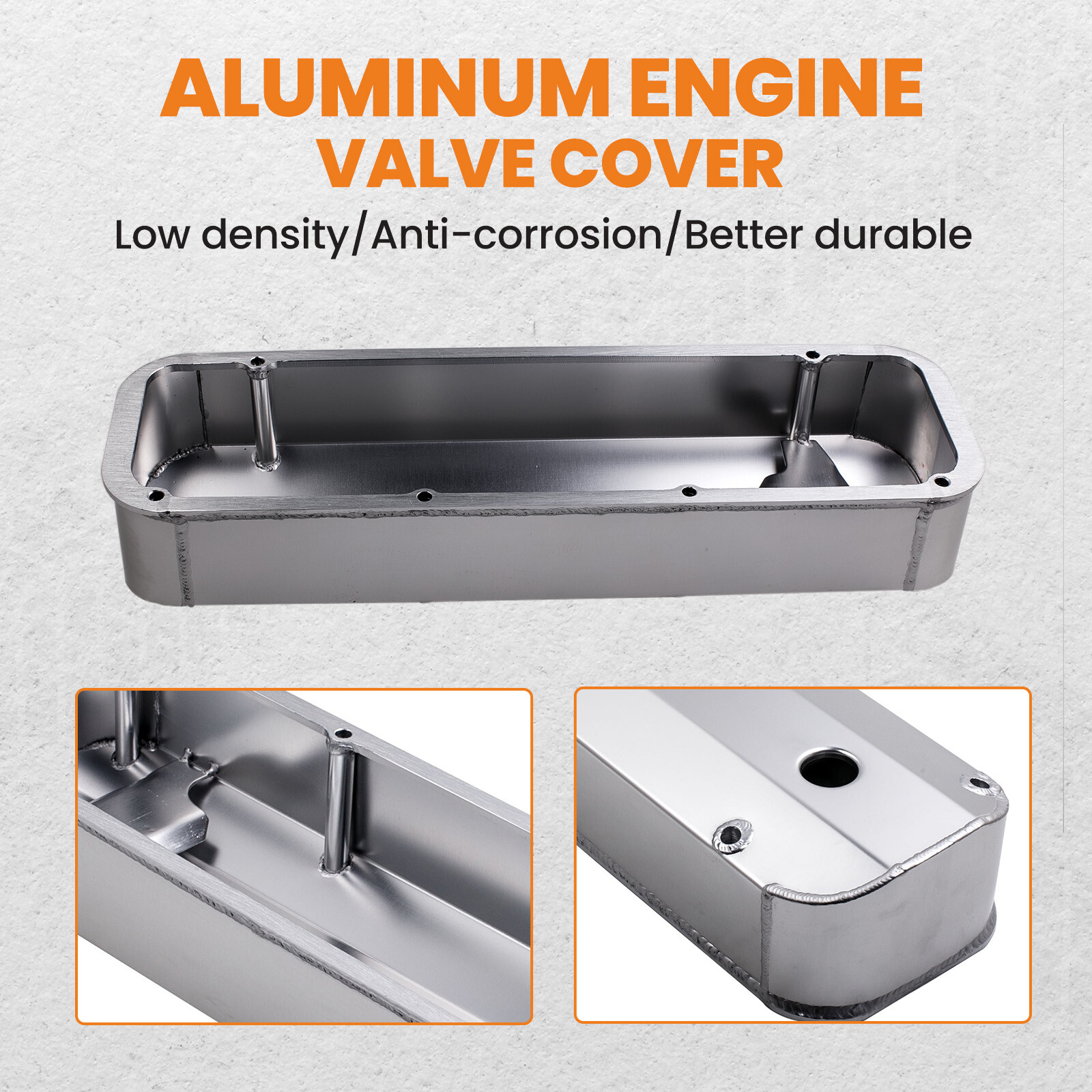 Fabricated Aluminum Tall Valve Covers Fit Ford BBF 429 460 V8 Big Block ...