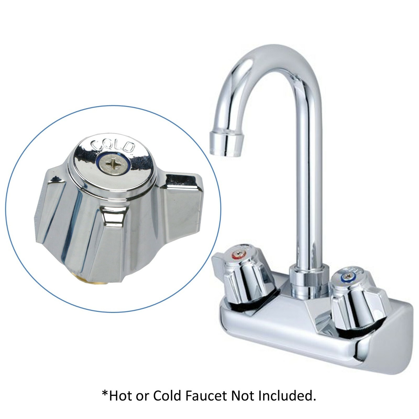 Hot or Cold Knob Handle for ABC 4" Hand Sink Faucets | eBay