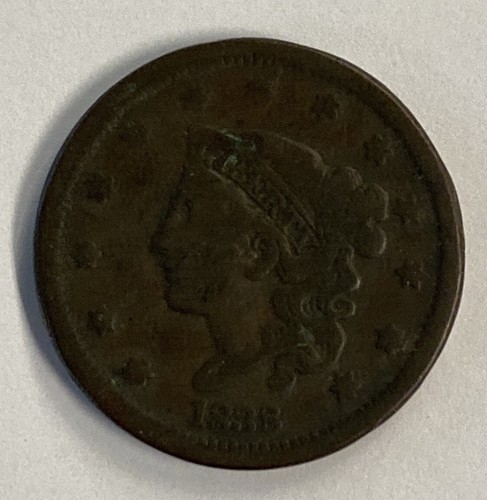 1838 Large One Cent Coronet Head Coin Item#1K | eBay