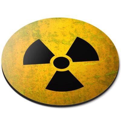 Round Mouse Mat Radioactivity Symbol Nuclear Distressed #53338 | eBay UK