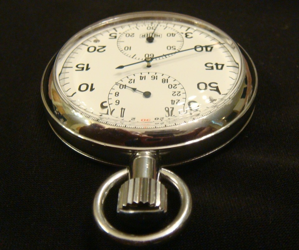 Heuer Ref. 520, Valjoux 57, 7j, 3 dial, permanent motion stopwatch | eBay