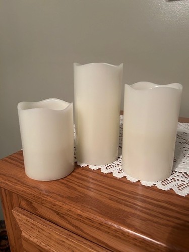 MerchSource Flameless Pillar Candles with remote control. | eBay