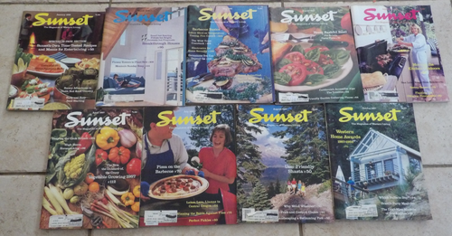 SUNSET MAGAZINE 1986 1987 LOT OF 9 | eBay