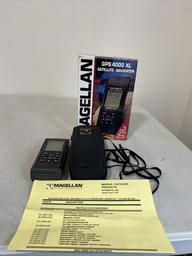 Magellan GPS 4000 XL Handheld Satellite Navigator with Box & Case ...