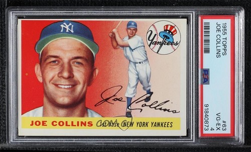 1955 Topps Joe Collins #63 PSA 4 | eBay