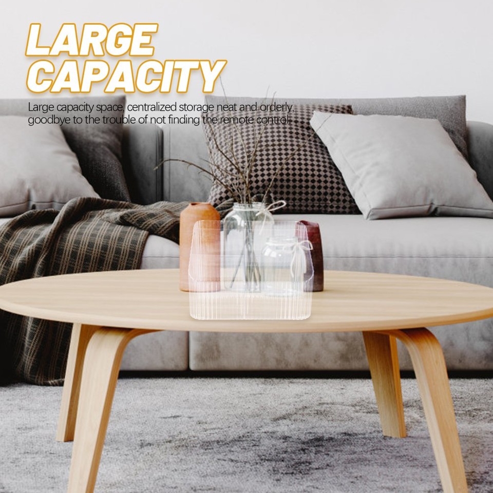 Small Compartment Organizer Box Clear Storage Containers Cosmetics Desk ...