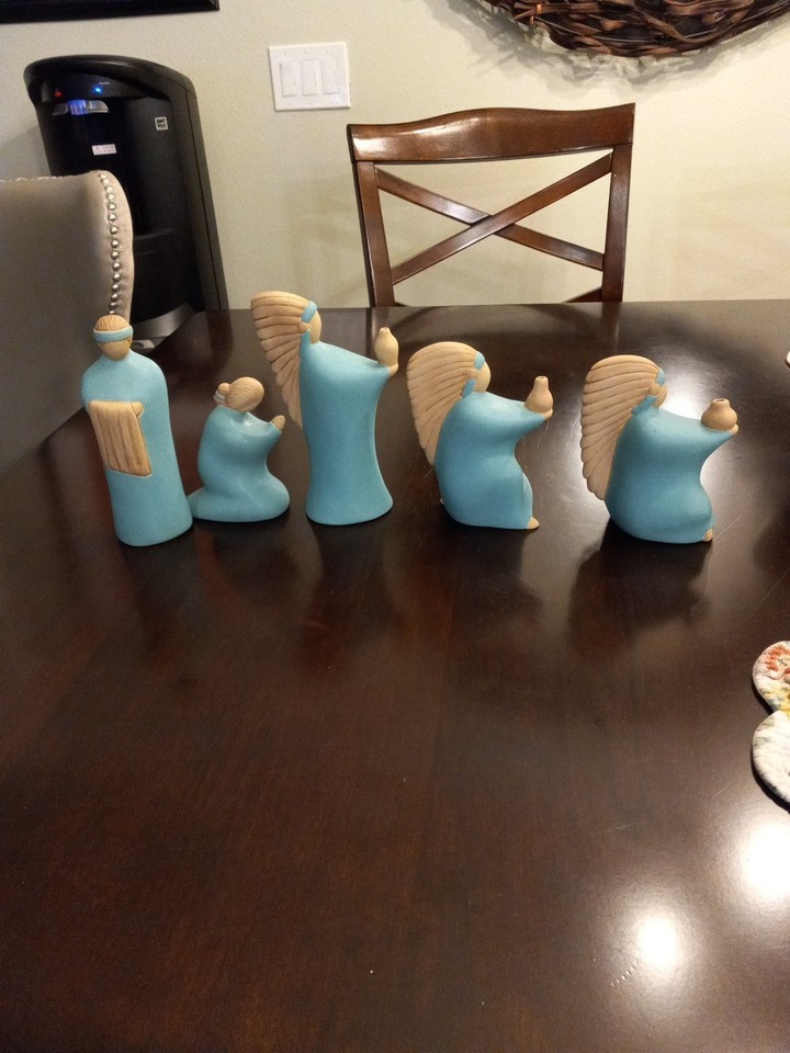 Jack Black 5 Piece NATIVITY SCENE Christmas NAVAJO Native ~ Signed 1987 ...
