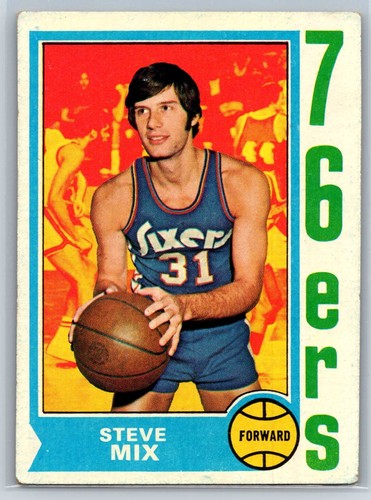 1974-75 Topps Steve Mix Rookie Philadelphia 76ers RC #56 | eBay