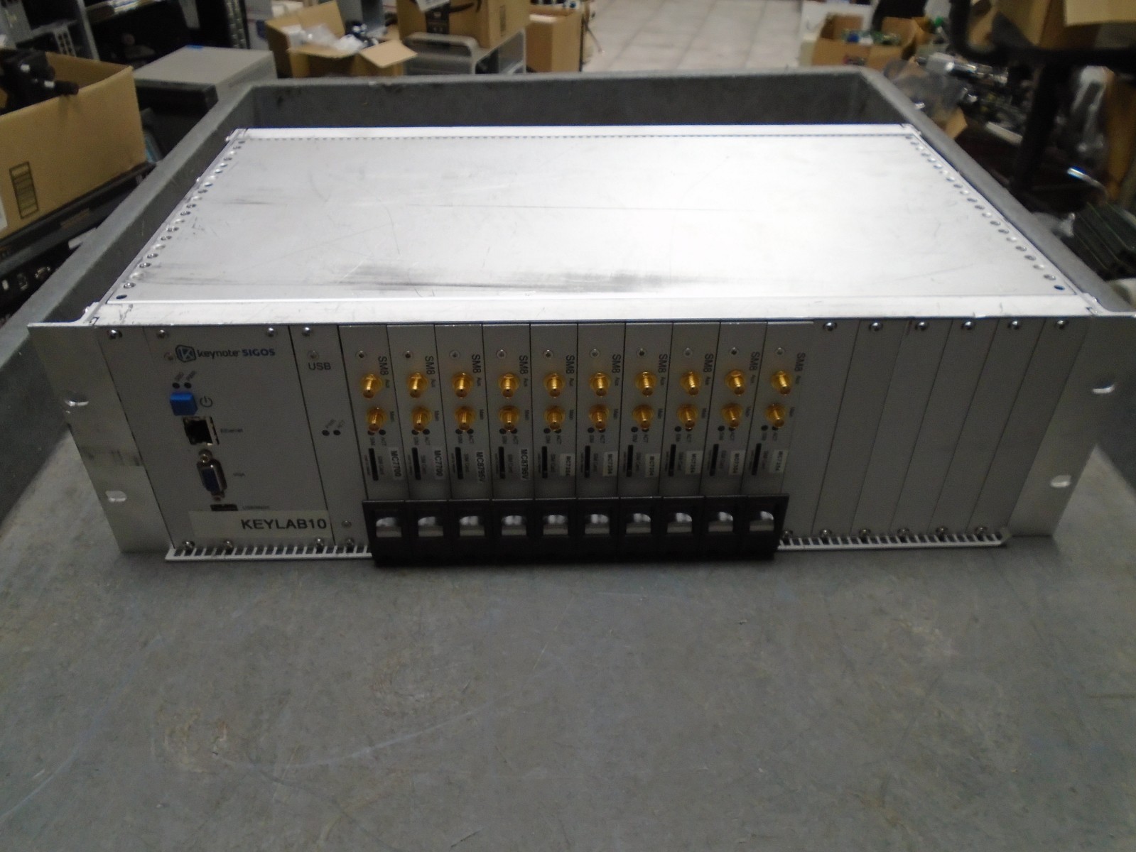 Keynote SIGOS Unit 3HU chassis with 10 X SM8 modules | eBay
