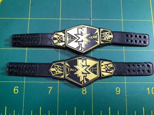 WWE Elite NXT Tag Team Championship Title Belts Wrestling Figures ...