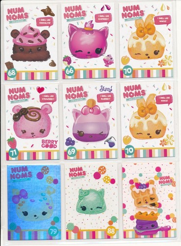 Num Noms Smell So Delicious Collector card Mixed Chase insert Lot of (9 ...