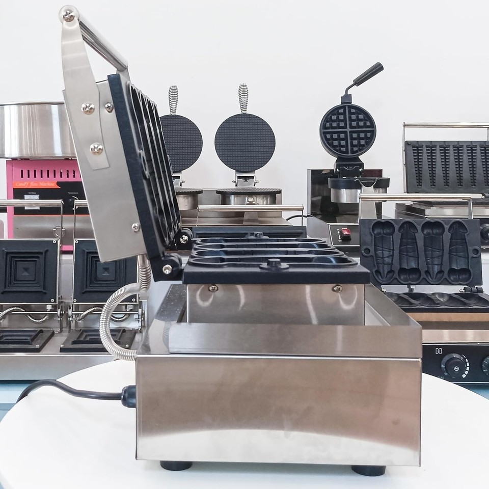 95% NEW Strange Shape Maker 4Pcs Penis Waffle Machine for Snack Bars ...