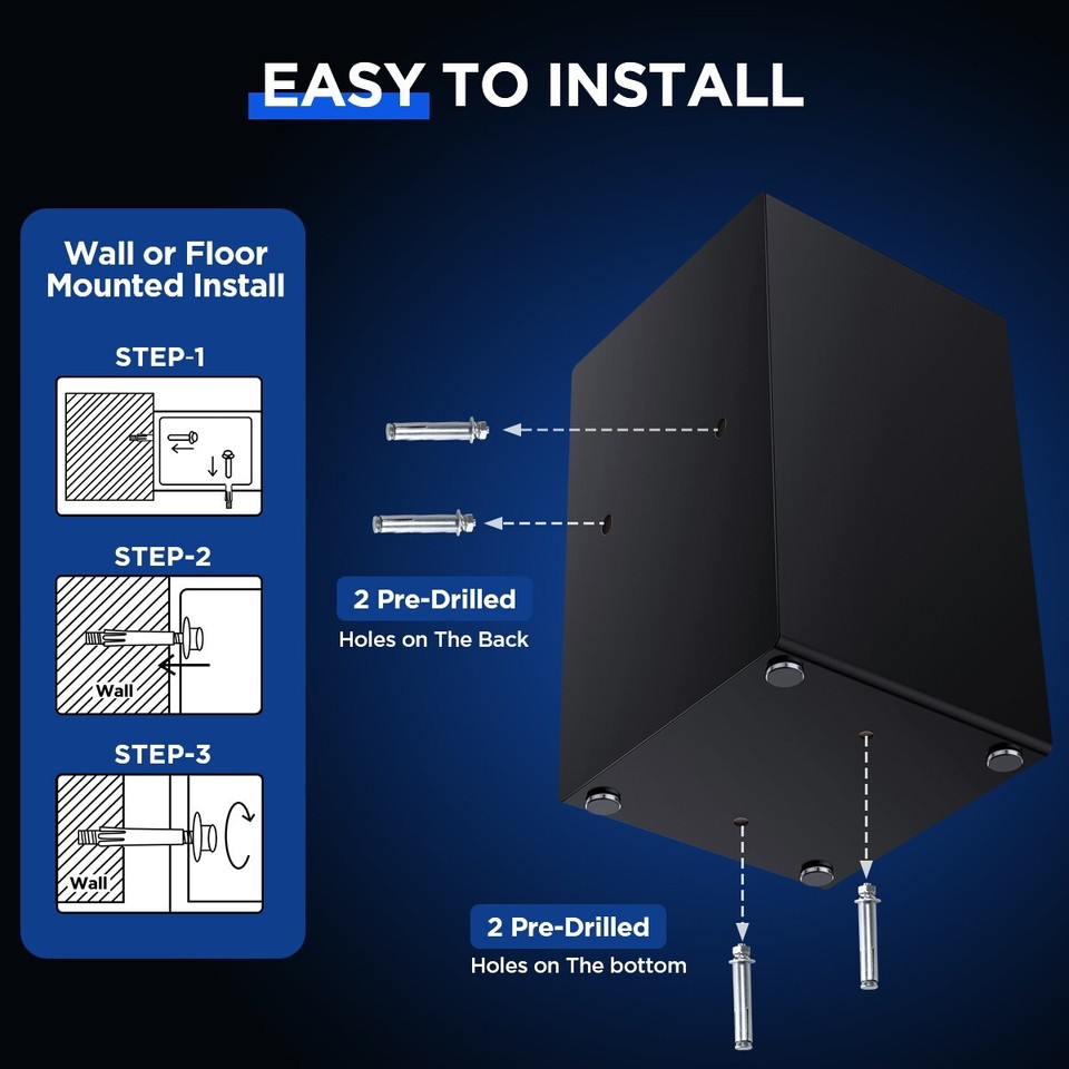 BESAFETY6.0 Cuft Large Safe Box With Digital Keypad, Fireproof Bag ...