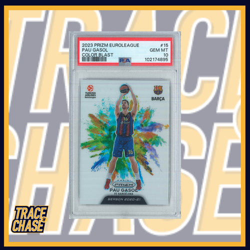 2023-24 Panini Prizm Euroleague Basketball Pau Gasol Colorblast PSA10 #15 | eBay
