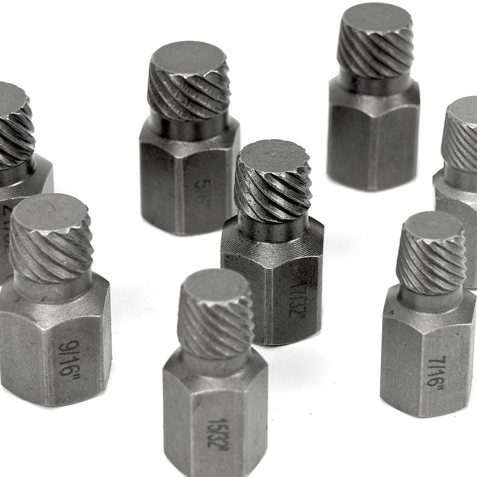 25pcs Easy Out Screws Bolt Extractor Socket Set Hex Head Rounded Bolt ...