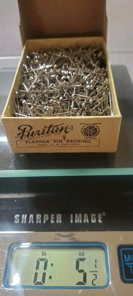 Oakville Puritan Bank Pins Brass Rustproof 1/2 Lb No. 7 Made In USA ...