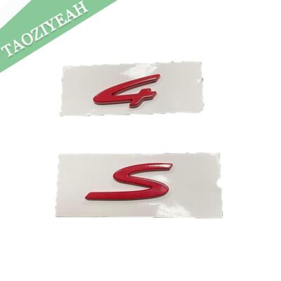 1x New Type Gloss Red 4 S 4S Emblem For Car Rear Trunk Boot Best ...